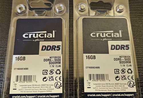 Crucial DDR5 5600 мгц sodimm 32 гб