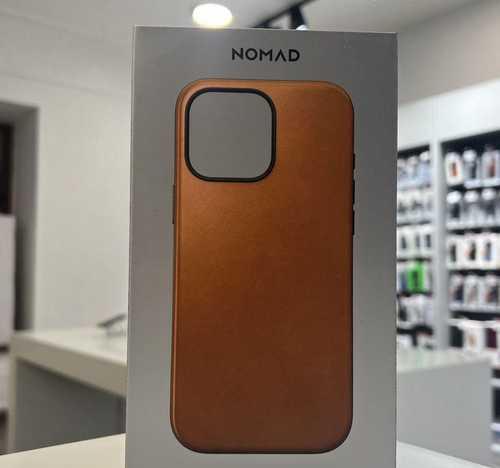 Чехол Nomad Modern Leather iPhone 16 Pro Max