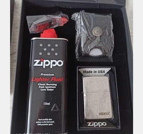 Набор зажигалка zippo подарочный