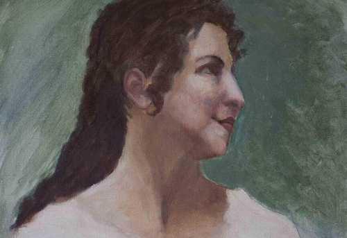 Картина "Портрет женщины" 30х30 маслом