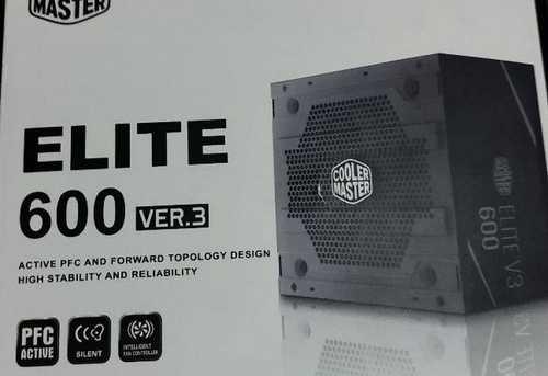 Блок питания cooler master 600w v3