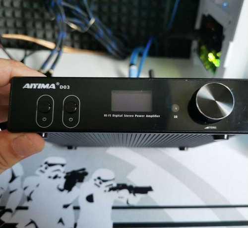 Усилитель: aiyima D03, Bluetooth,aptx-HD,цап192 кГ