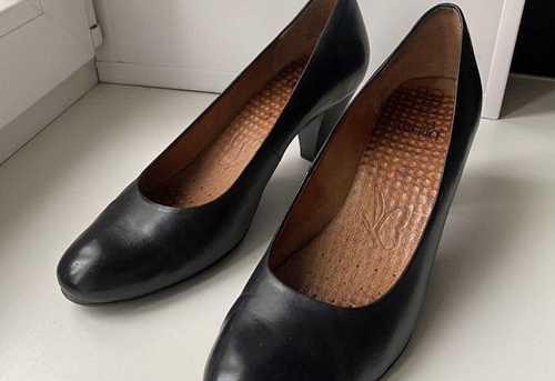 Туфли женские 39 размер натуральная кожа черные