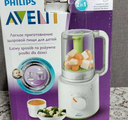 Пароварка блендер philips avent 2 в 1