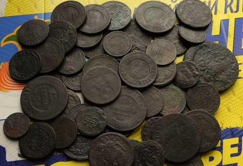 Старинные монеты. 50 шт