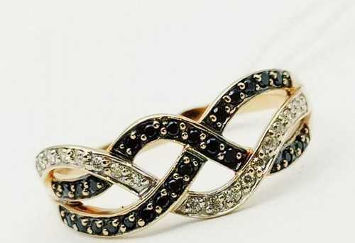 Золотое кольцо с бриллиантами 17.5 размер