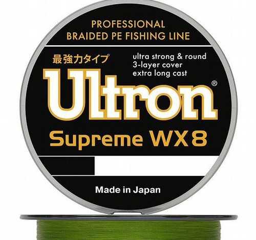 Шнур ultron Supreme WX8 0,14 мм, 11,0 кг, 137 м, х