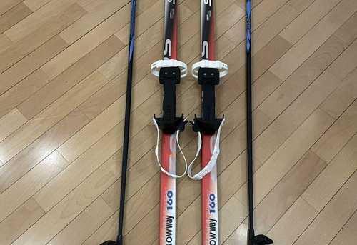 Беговые лыжи STC Sable 160/палки/ крепления Цикл