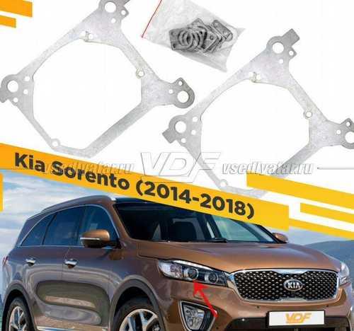 Рамки для замены линз в фарах Kia Sorento 2014-201