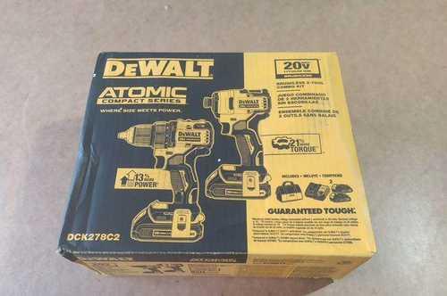 Комплект dewalt dck278c2,пр-во Мексика,нов. из США