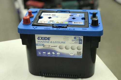 Аккумулятор exide 50а/ч Dual AGM Marine & Leisure