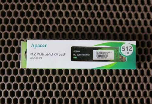 Apacer SSD M.2 512Gb PCI-E gen3 x4 (новый)