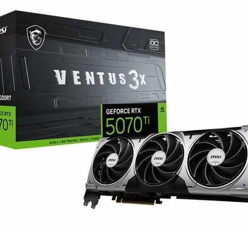 Видеокарта MSI GeForce RTX 5070 Ti ventus 3X OC