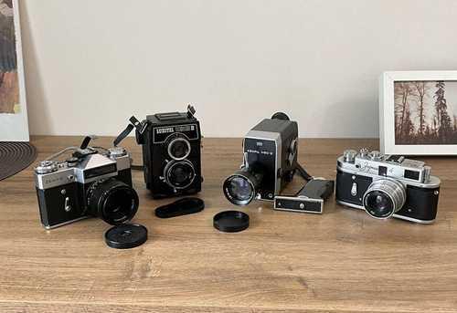 Советские пленочные фотоаппараты и объективы