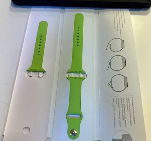 Apple watch 1/6/9/38-41мм/sport/band/green/ремешок