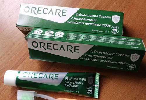 Зубная паста "Orecare" в наборе с зубной щеткой