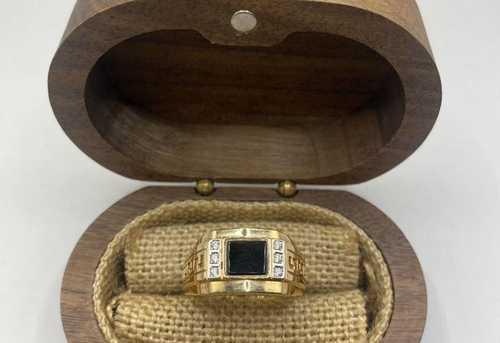 Новое золотое кольцо с камнями 585 пробы 5,45 гр