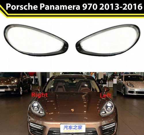 Стекло правой фары Porsche Panamera 970 рест 13-16