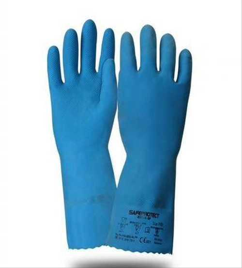 Перчатки кщс-1-SP синие (латекс, слой Silver, т.0