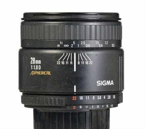 Фотообъектив Sigma AF 28mm f/1.8 (Nikon)