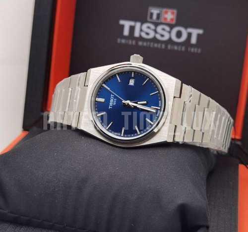 Мужские наручные часы Tissot PRX синий 40мм