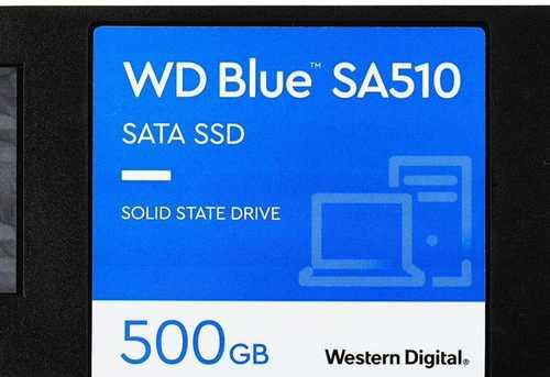 SSD жесткий диск SATA2,5 500GB blue SA510 WDS500G3