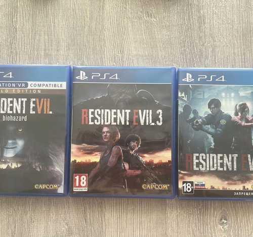 Resident evil 2, 3, biohazzard gold ps4