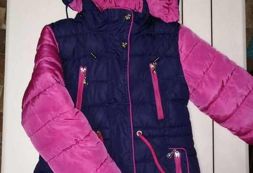 Куртка зимняя для девочки размер 128
