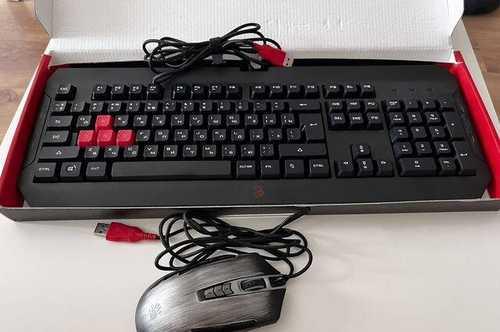 Игровая клавиатура и мышь Bloody
