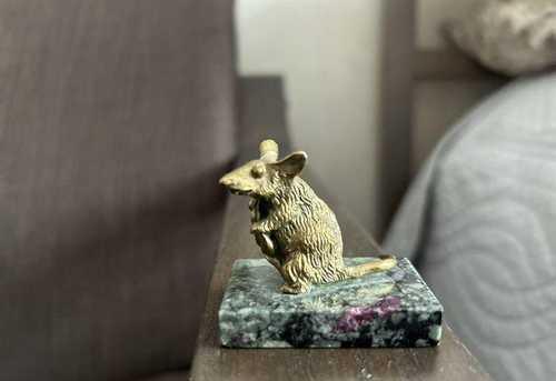 Мышь фигурка статуэтка на натуральном камне