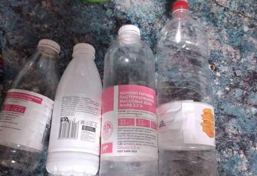 Пластиковые бутылки 1л и 1,5л б/у