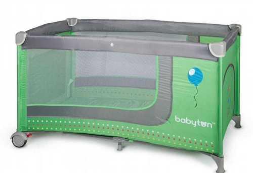 Кровать-манеж Babyton зеленый