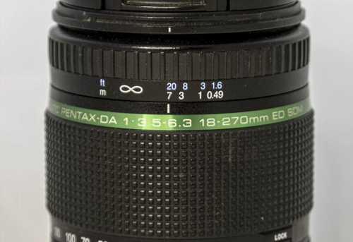 Объектив smc Pentax DA 18-270mm F3.5-6.3 ED SDM