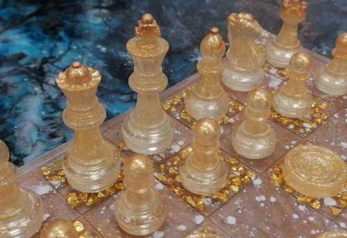 Шахматы и шашки из эпоксидной смолы