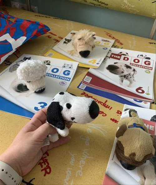 Книга журнал про собак с мягкой игрушкой