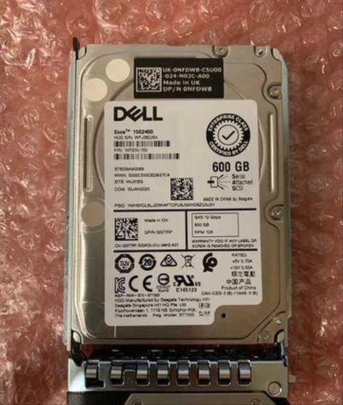 Жесткий диск Dell 600Gb 10K 12G SAS 2.5 0xxtrp