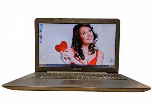 Ноутбук 15,6" Asus Core i3-4005U/8Gb/SSD 120Gb+HDD