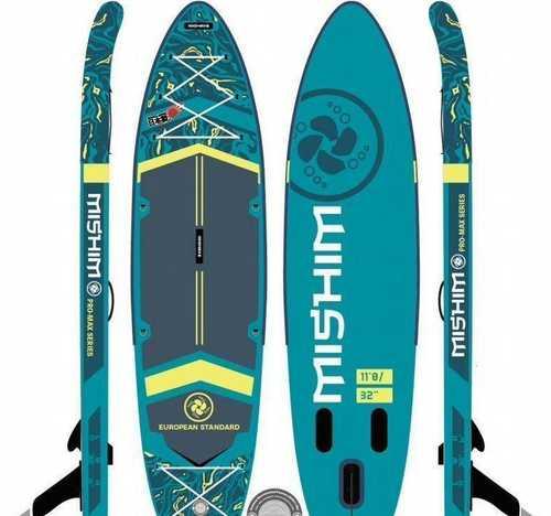 SUP (сап) Доска mishimo PRO-MAX Light Teal 12,6’