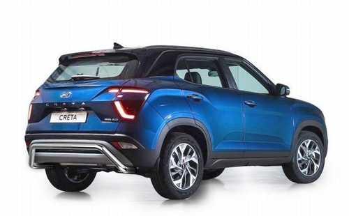 Защита заднего бампера Rival Hyundai Creta II 21