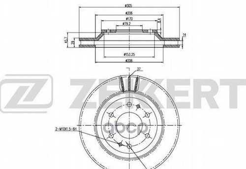 Диск тормозной передний Saab 9-7X 05- bs-6128 Z
