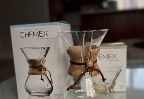 Кемекс для заваривания кофе Chemex CM-6A+фильтры