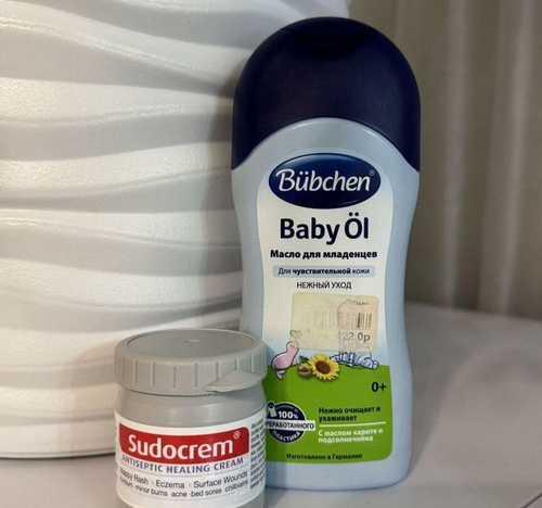 Bubchen масло от корочек и Sudocrem (судокрем)