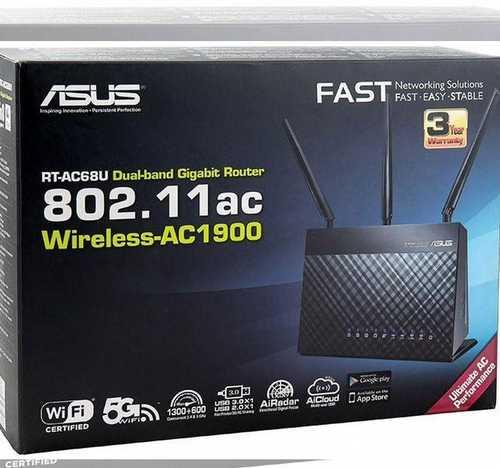 Роутер asus RT-AC68U Wireless-AC1900