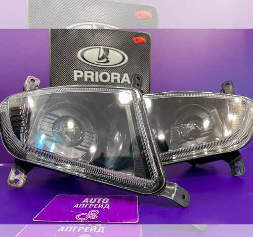 Противотуманные фары BI-LED 200W LADA Priora 2171