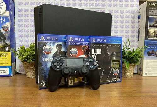 Sony PlayStation 4 Slim + Игры