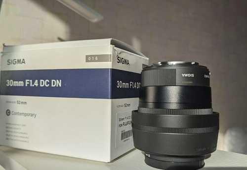Объектив Sigma 30mm f1.4 Fujifilm