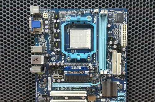 Плата AM3 gigabyte GA-ma78lmt-S2 (AMD 760G)(DDR3)