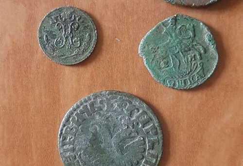 Старинные монеты 5 штук