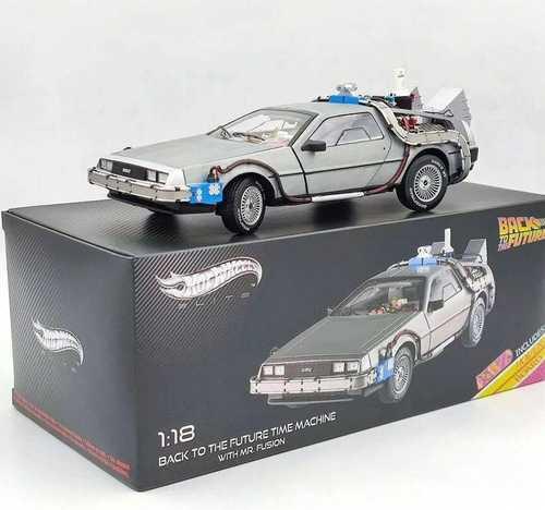 Time Machine Delorean Back To The Future 1/18