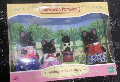 Sylvanian families семья черных котиков, новые